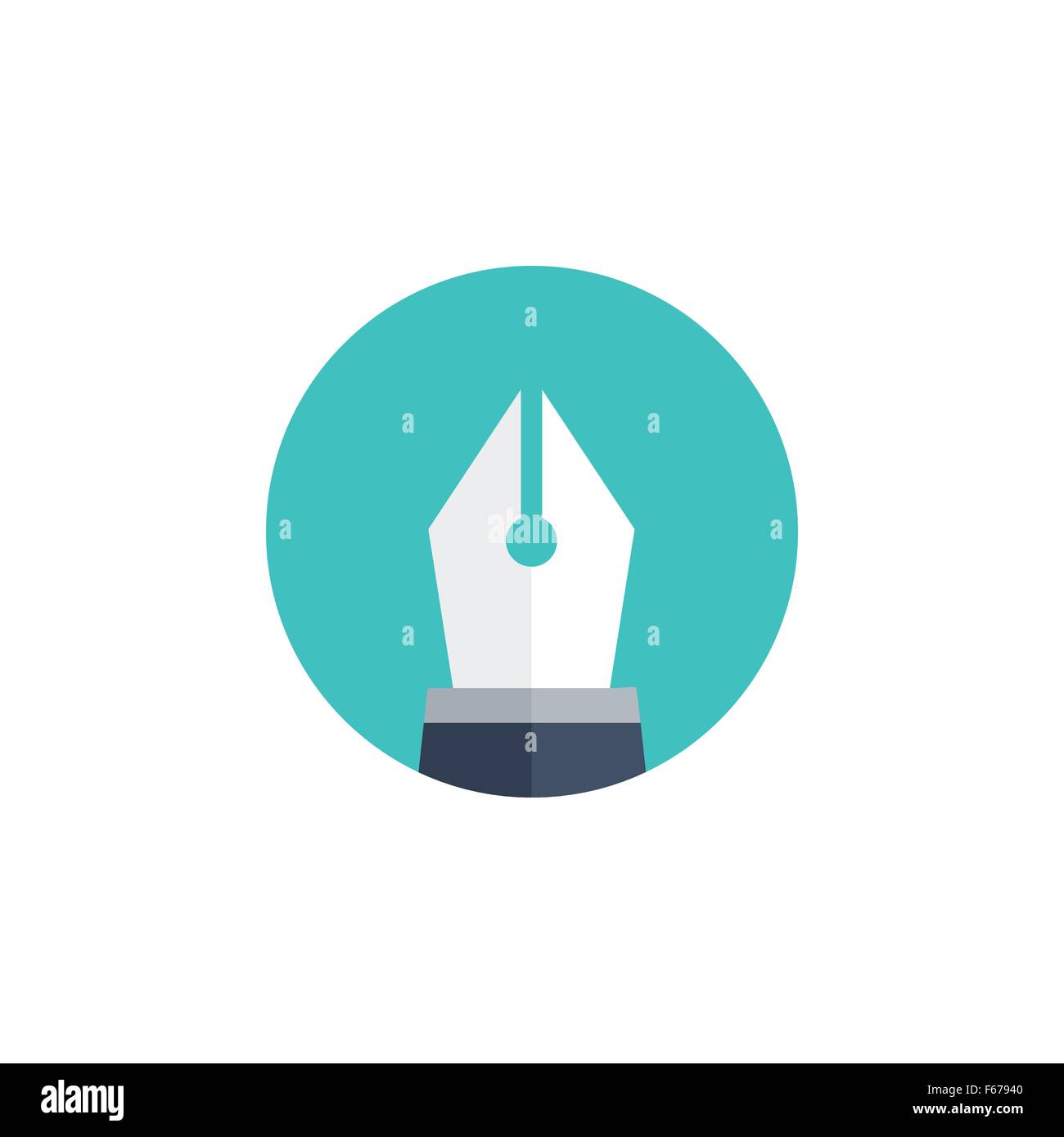 Vector illustration. Pen. Creativity and writing. Design Stock Vector ...