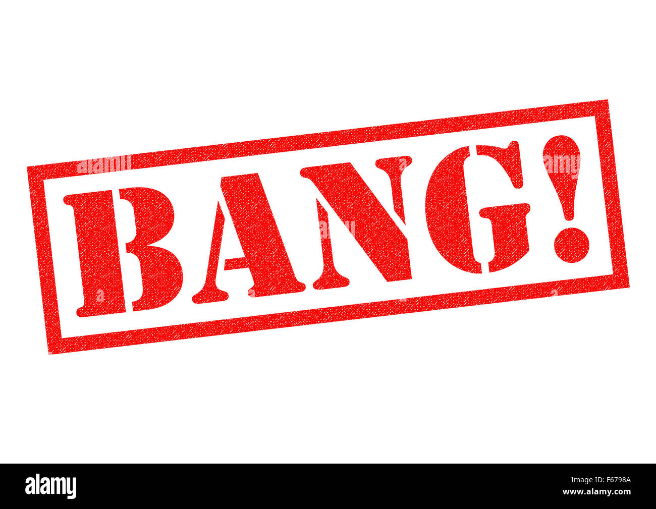 BANG! red Rubber Stamp over a white background Stock Photo - Alamy
