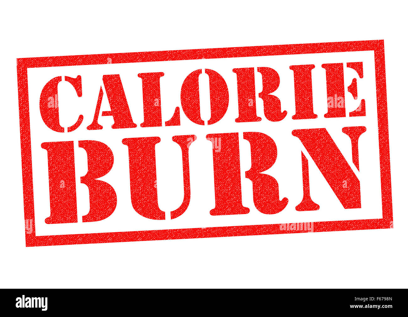 CALORIE BURN red Rubber Stamp over a white background Stock Photo - Alamy