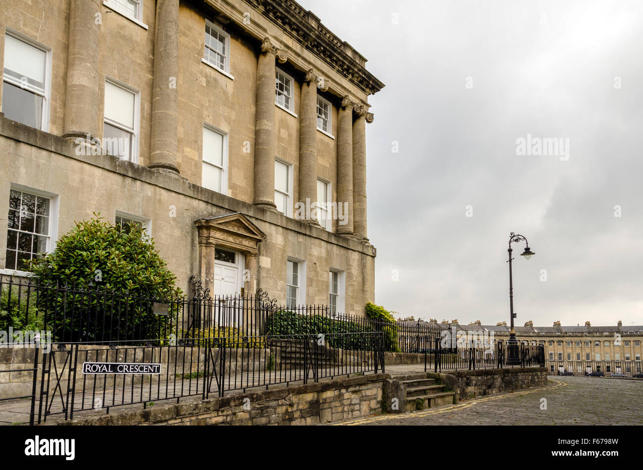 Royal crescent hotel bath england georgian architecture hi-res stock ...