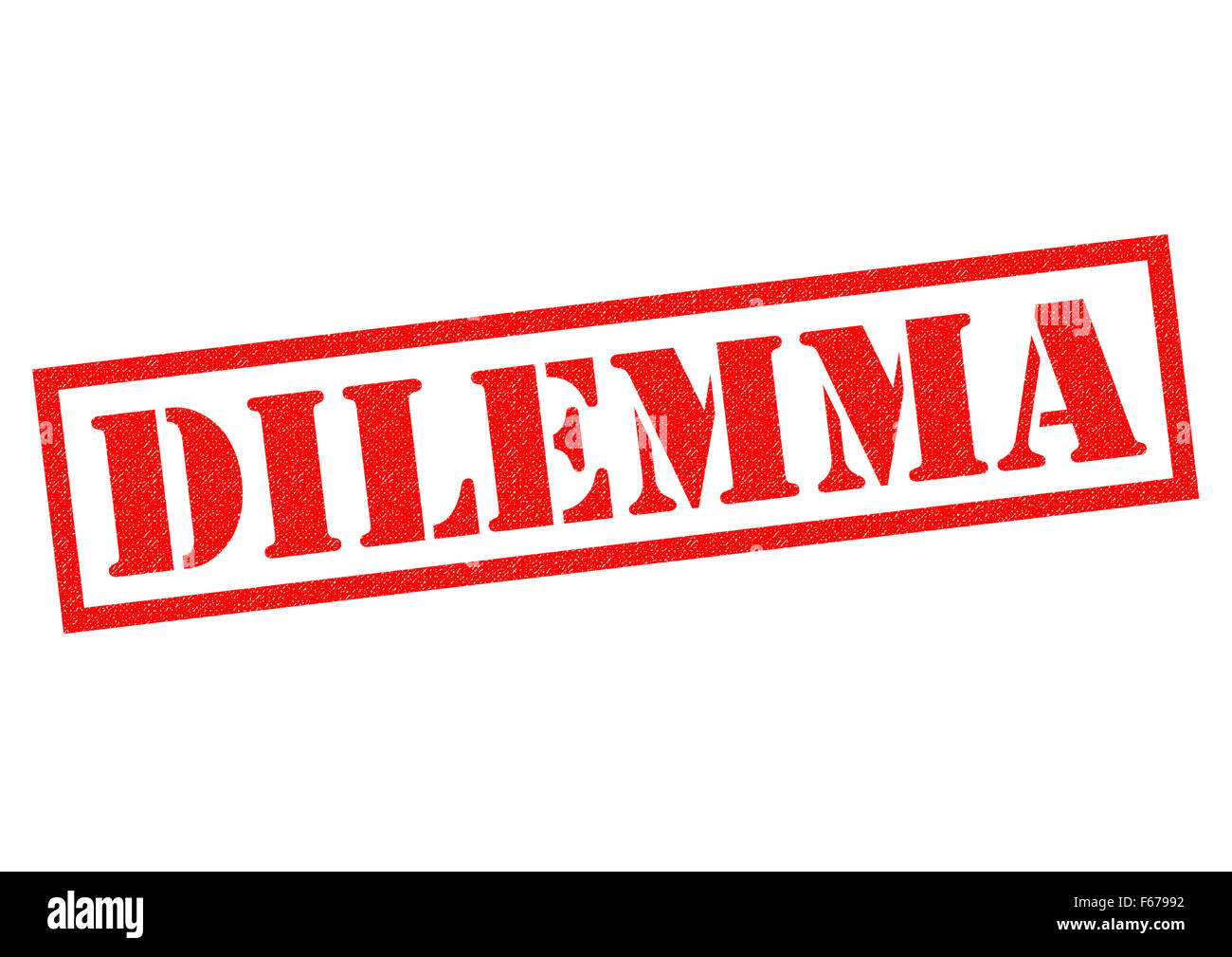DILEMMA red Rubber Stamp over a white background Stock Photo - Alamy