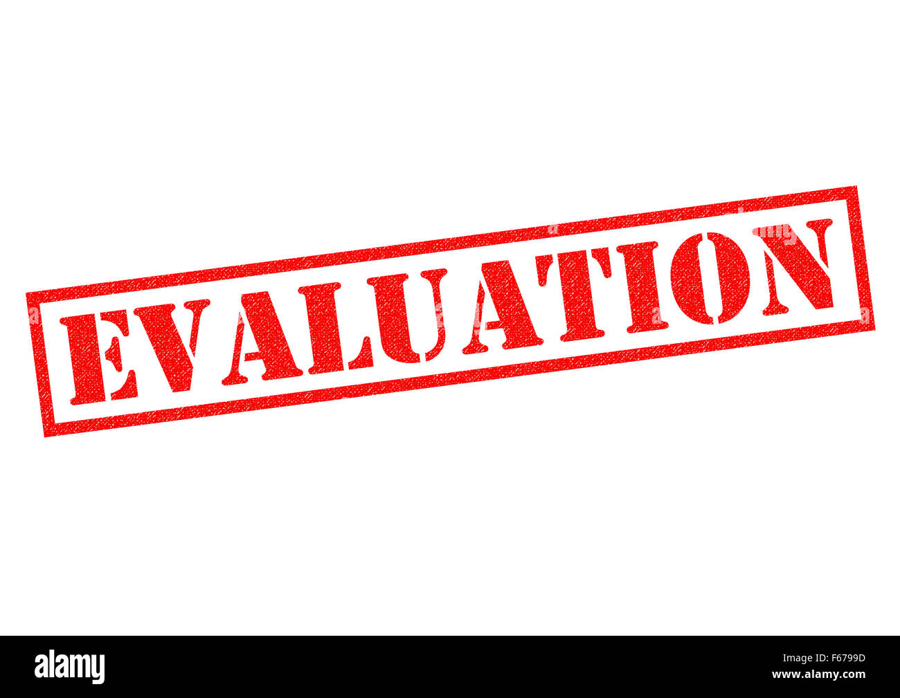 EVALUATION red Rubber Stamp over a white background Stock Photo - Alamy