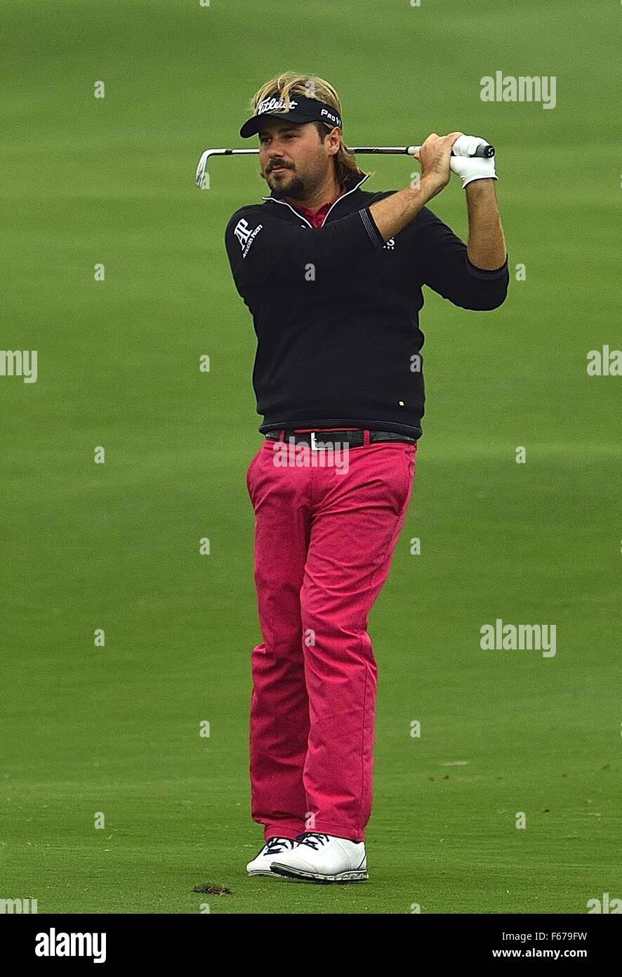Shanghai, China. 13th Nov, 2015. VICTOR DUBUISSON of France during the ...