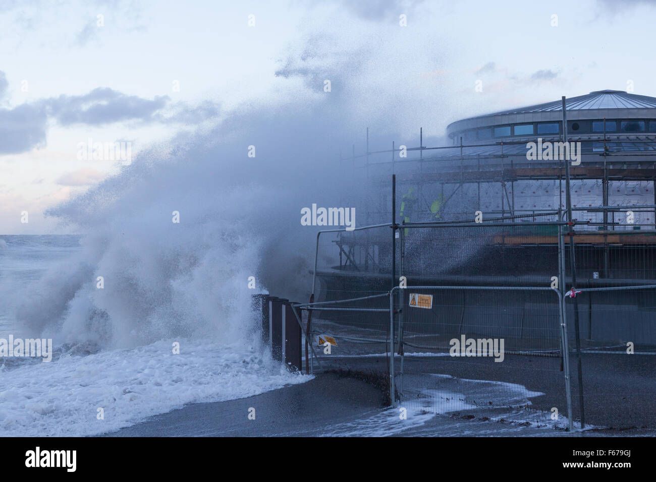 Aberystwyth bandstand construction hi-res stock photography and images ...