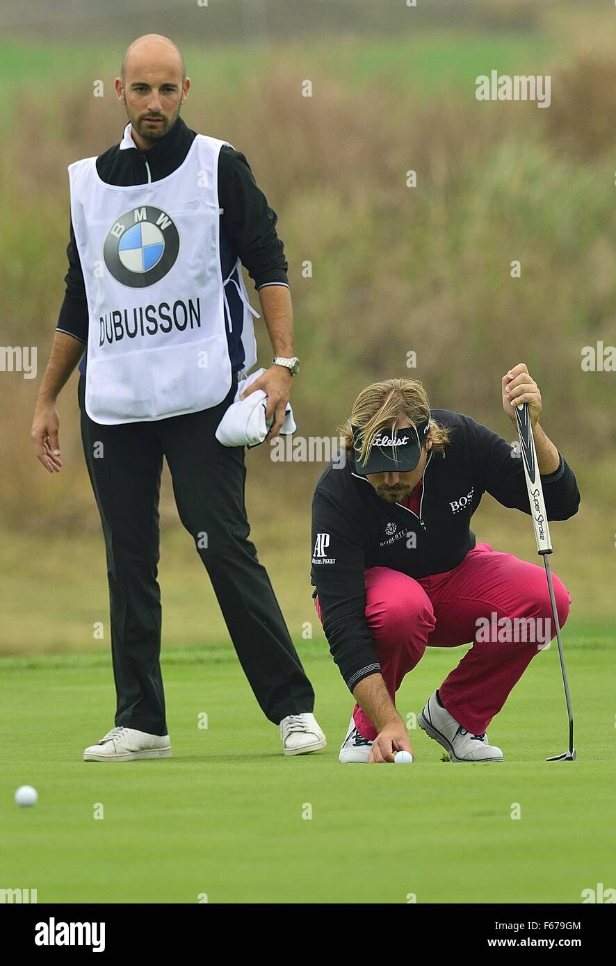 Shanghai, China. 13th Nov, 2015. VICTOR DUBUISSON of France during the ...