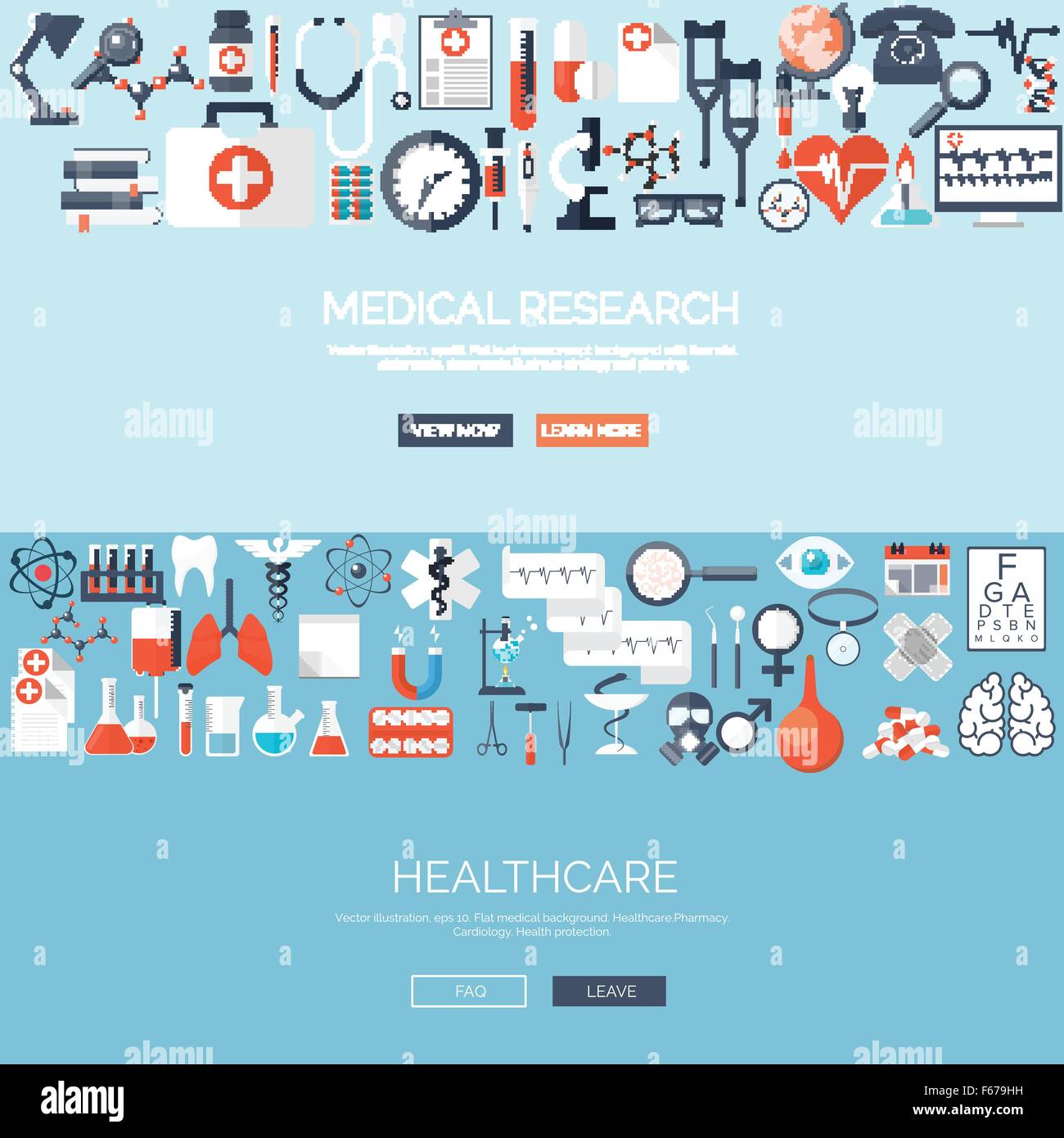 Vector illustration. Flat medical background. Medicine. Healthcare ...