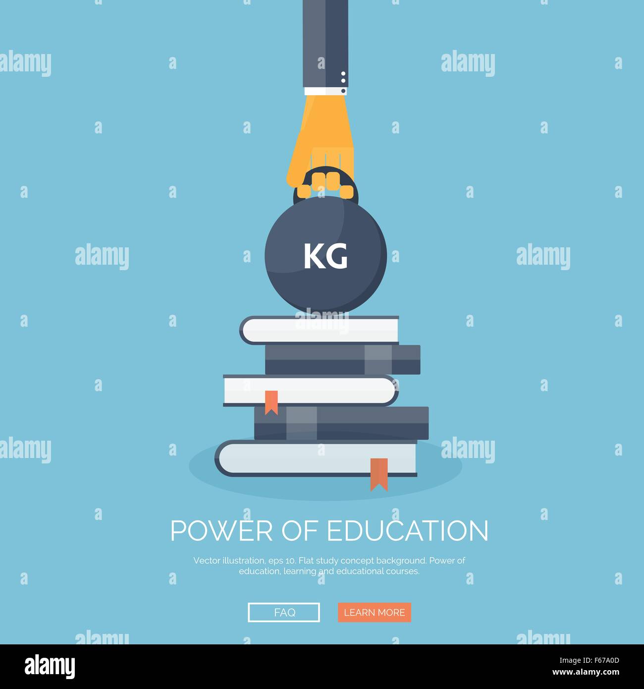 Vector illustration. Flat study backgrounds set. Education and online ...