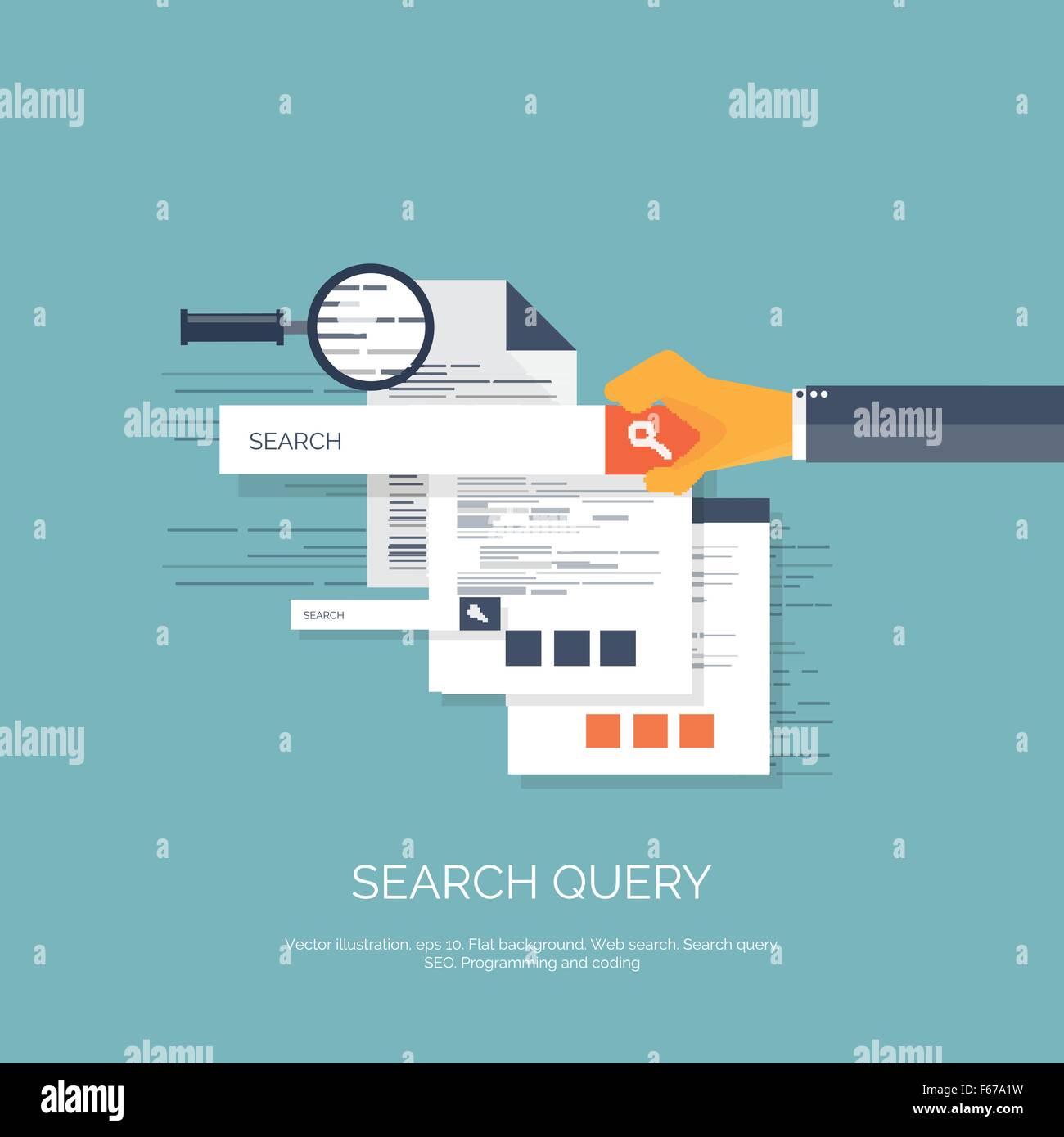 Vector illustration. Flat computing background. Programming,coding. Web ...