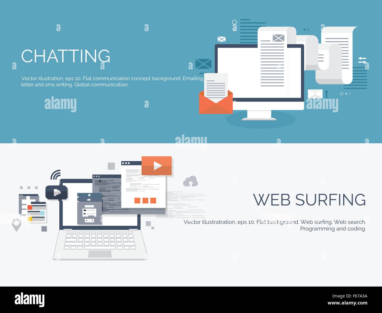 Vector illustration. Web search. Flat computing background. Programming ,coding. Development ...