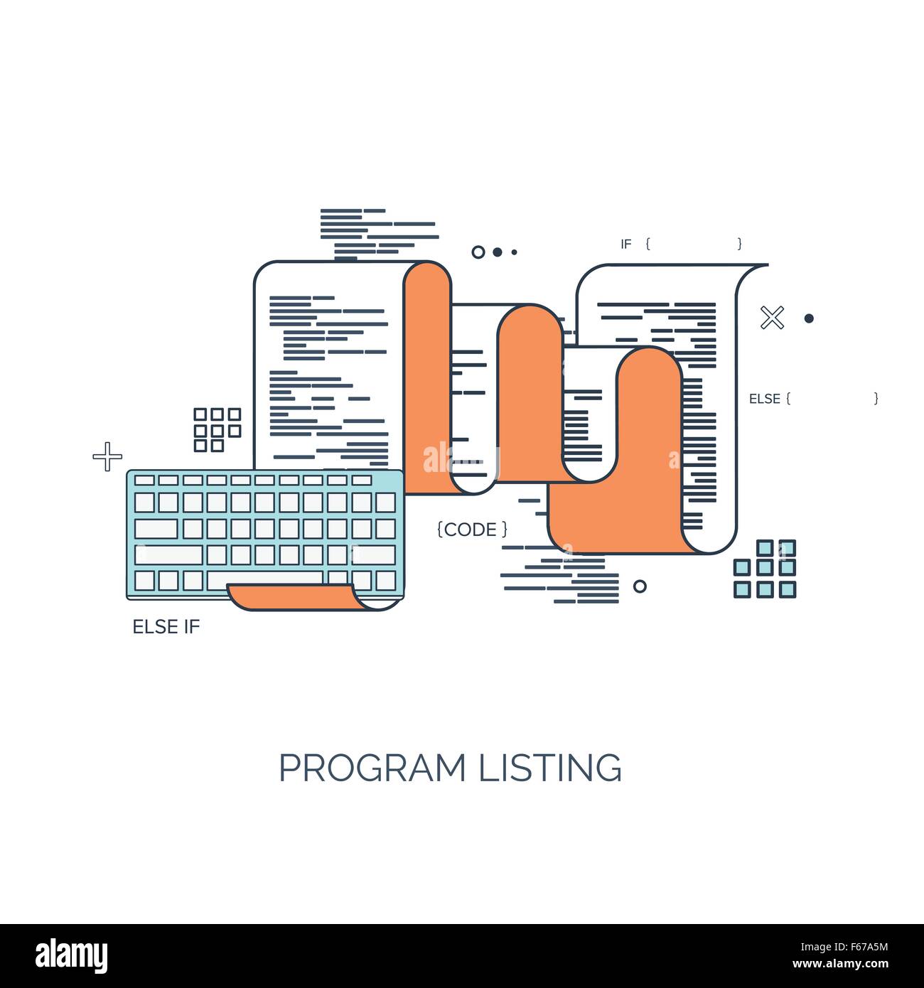 Vector illustration. Flat computing background. Programming,coding. Web development and search ...