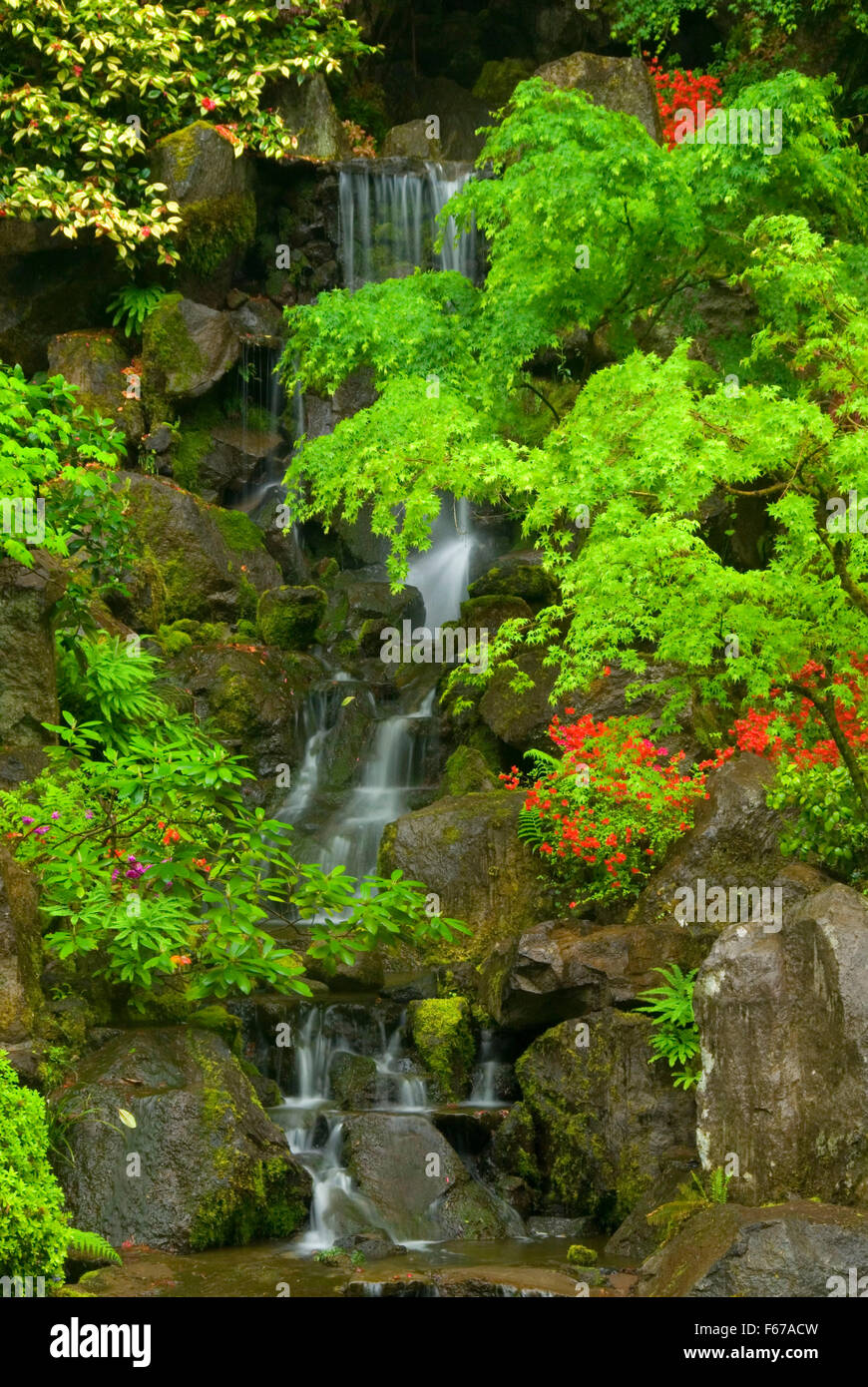 Heavenly Waterfall, Portland Japanese Garden, Washington Park, Portland ...