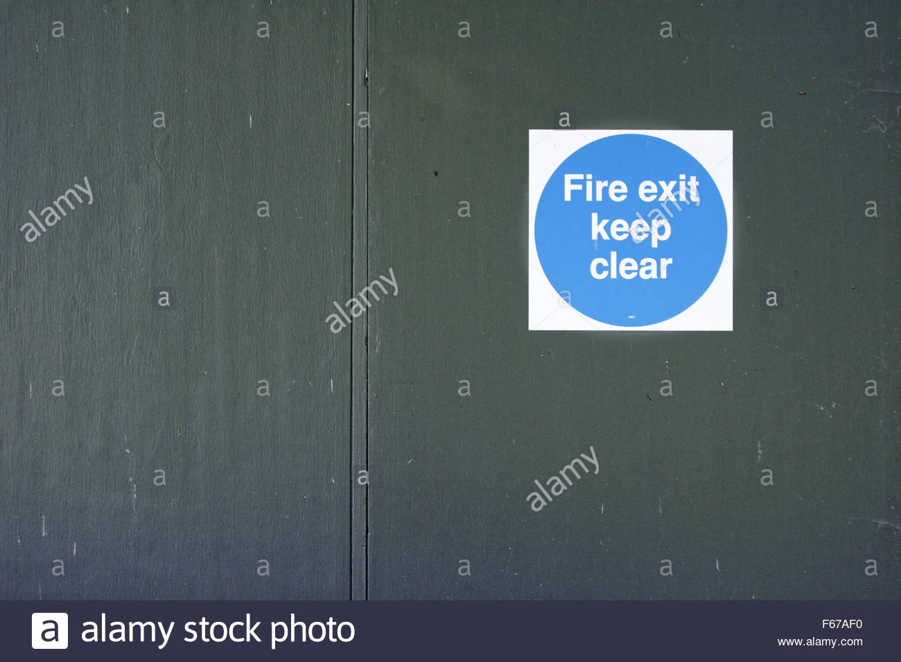 Fire Exit Keep Clear High Resolution Stock Photography and Images - Alamy
