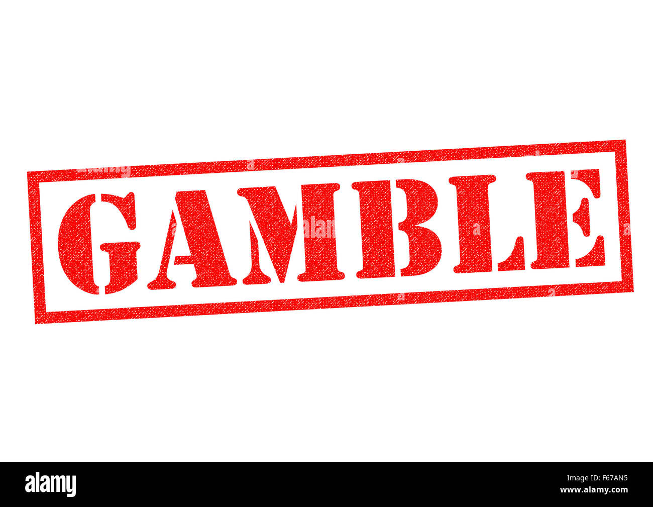 GAMBLE red Rubber Stamp over a white background Stock Photo - Alamy