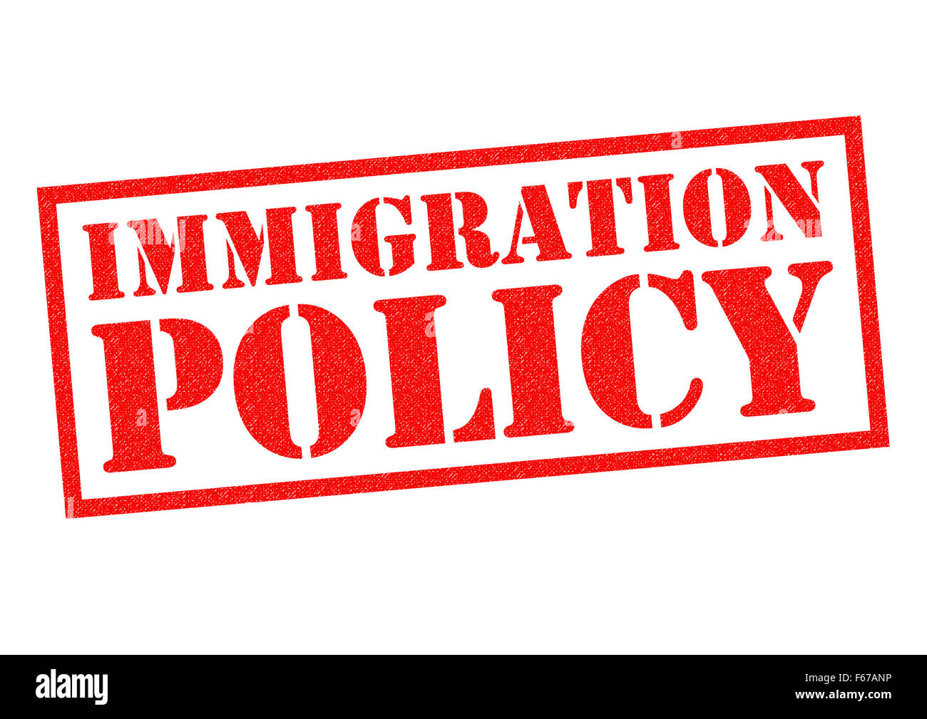 IMMIGRATION POLICY red Rubber Stamp over a white background Stock Photo ...