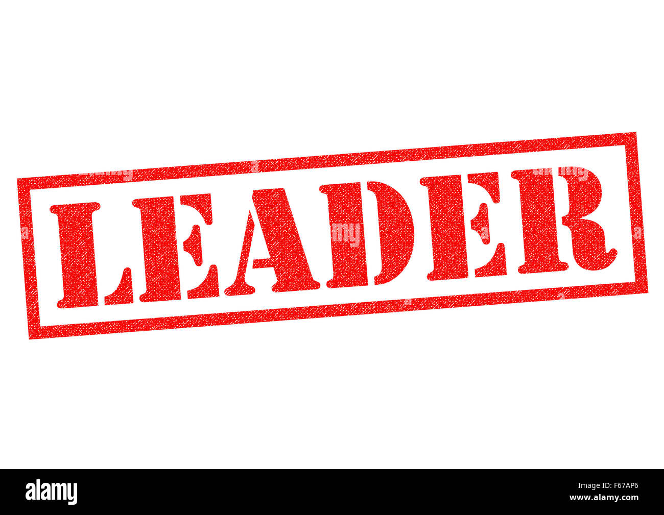 LEADER red Rubber Stamp over a white background Stock Photo - Alamy