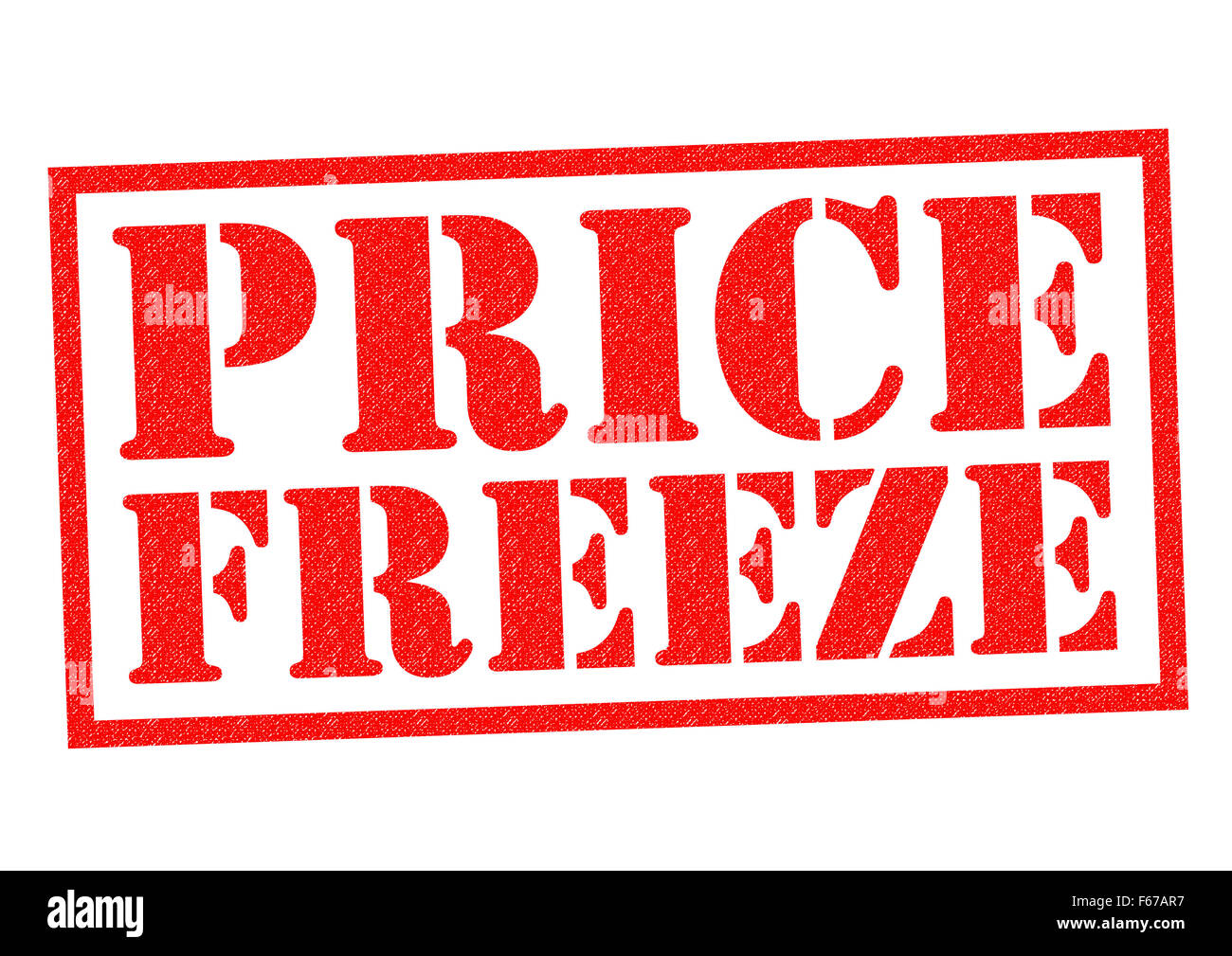PRICE FREEZE red Rubber Stamp over a white background Stock Photo - Alamy