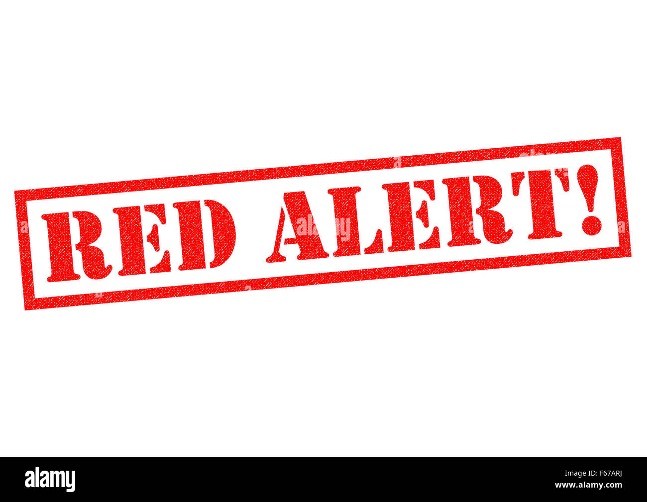 RED ALERT! red Rubber Stamp over a white background Stock Photo - Alamy