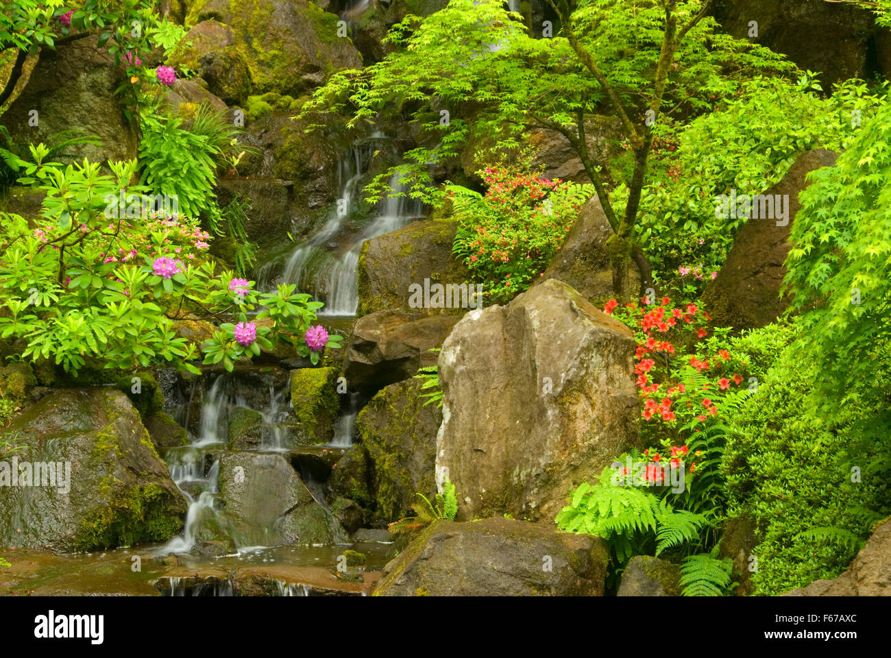Heavenly Waterfall, Portland Japanese Garden, Washington Park, Portland ...