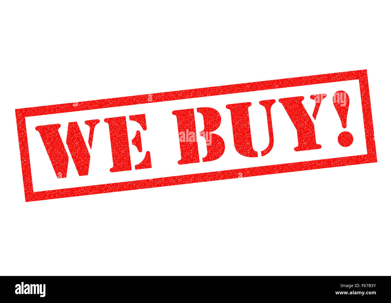 WE BUY! red Rubber Stamp over a white background Stock Photo - Alamy