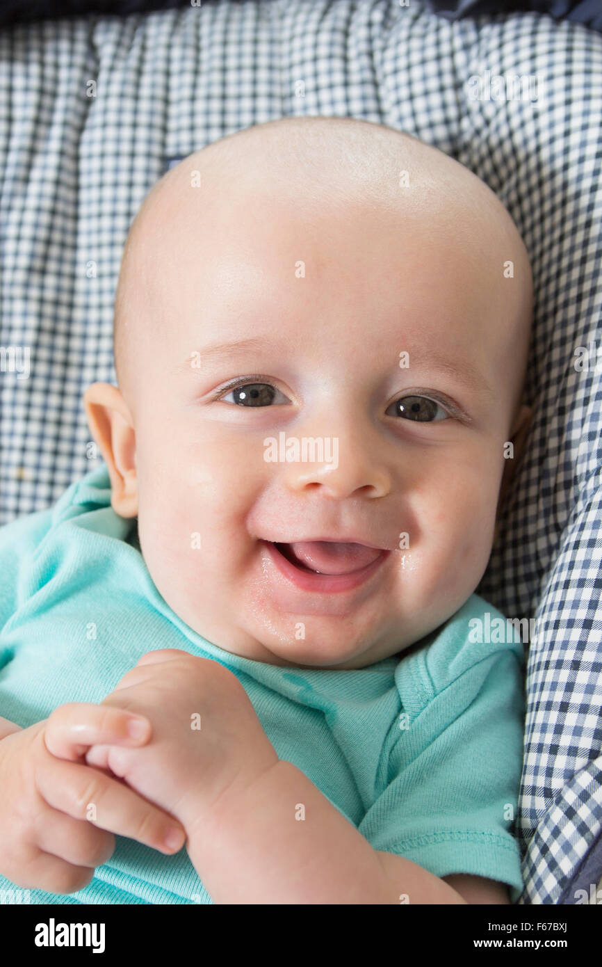 adorable young baby boy at home Stock Photo - Alamy