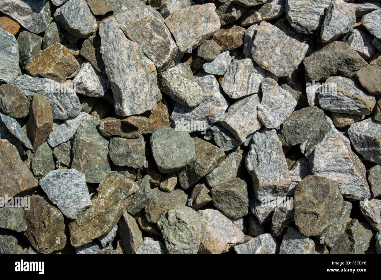 A close up image of gravel rocks on a trail Stock Photo - Alamy