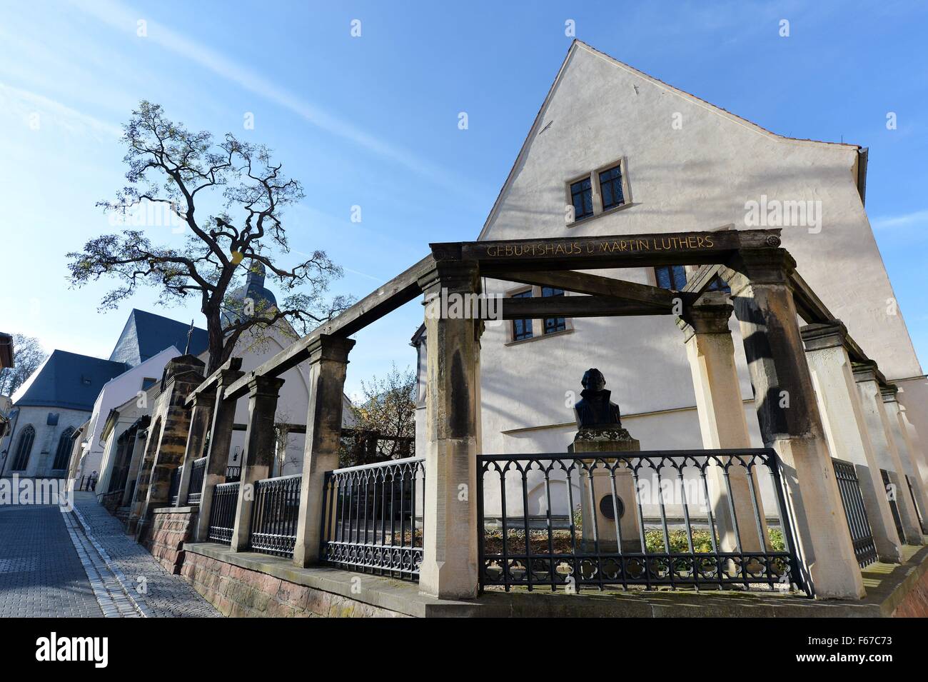 The house where Martin Luther was born, Germany, city of Eisleben, 12 ...