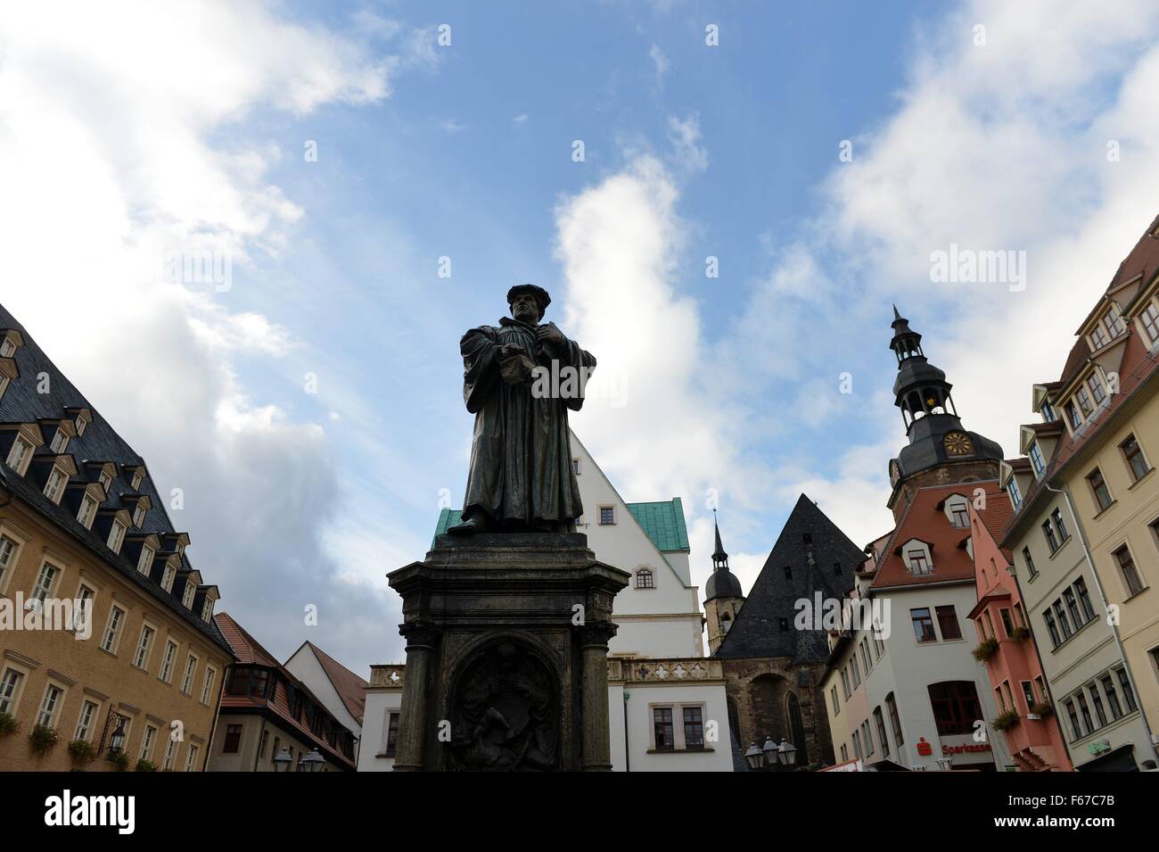 Luther eisleben germany with luther statue hi-res stock photography and ...