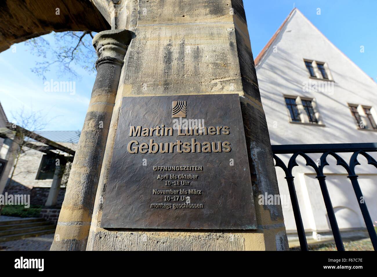 The house where Martin Luther was born, Germany, city of Eisleben, 12 ...