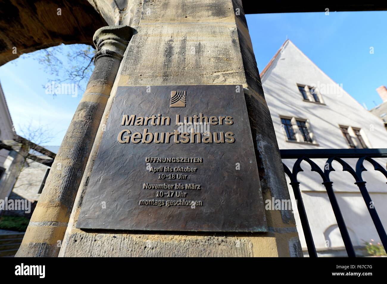The house where Martin Luther was born, Germany, city of Eisleben, 12 ...