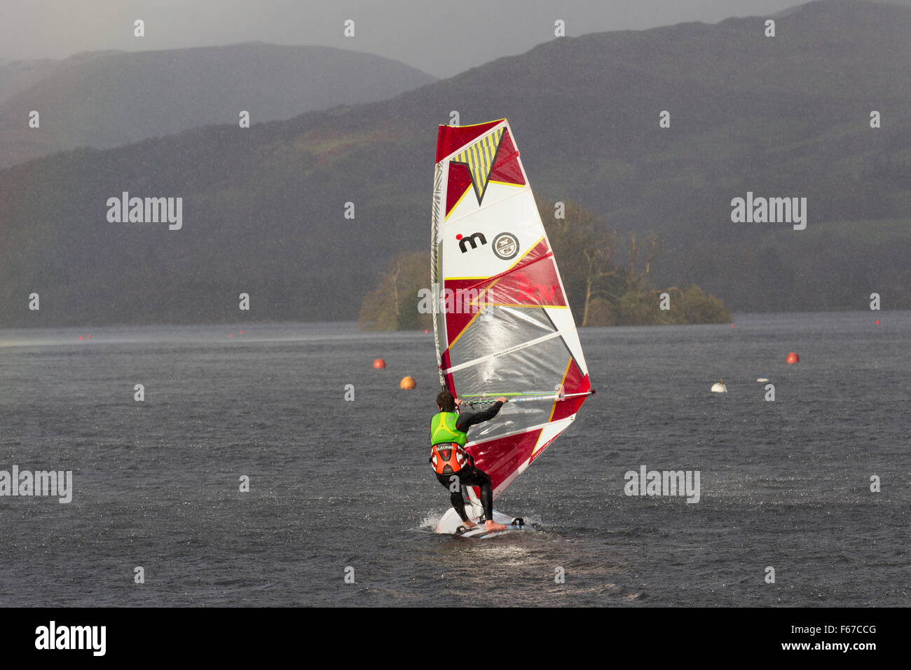Lake Windermere Cumbria 13th November 2015 UK Weather . Abigail brings ...