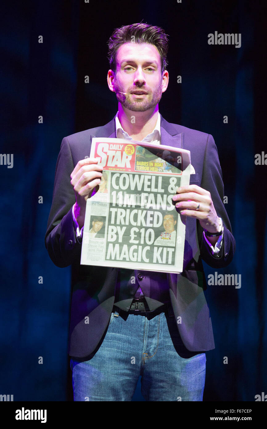 London, UK. 13 November 2015. Pictured: Jamie Raven (The Magician ...