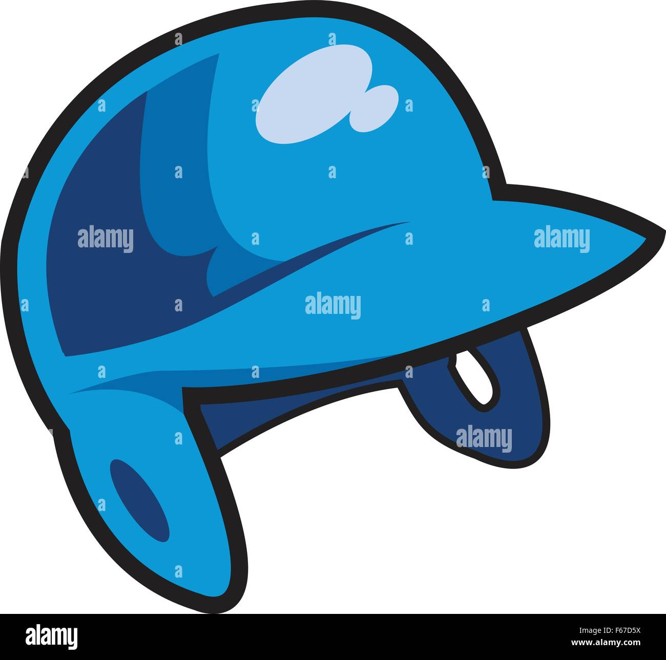 Blue Batter's Helmet for Baseball or Softball Stock Vector Image & Art ...