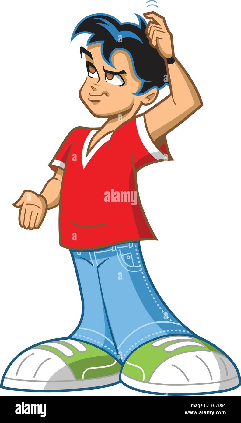 Man scratching head cartoon hi-res stock photography and images - Alamy