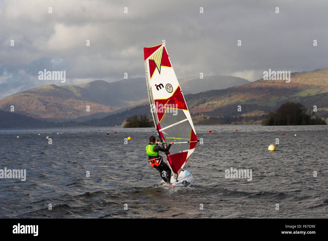 Lake Windermere Cumbria 13th November 2015 UK Weather . Abigail brings ...