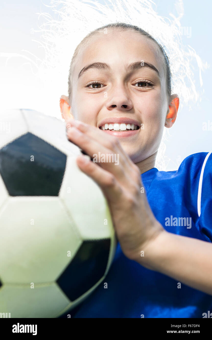 Teen Youth Soccer Stock Photo - Alamy