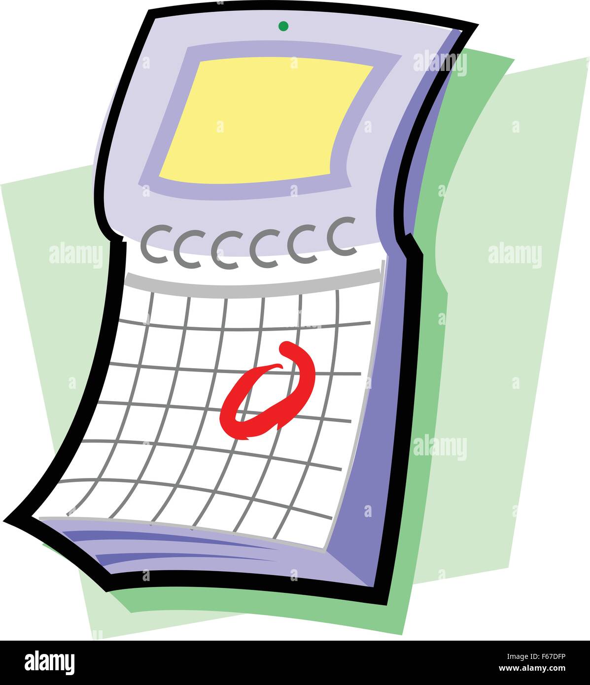 Vintage calendar page Stock Vector Images - Alamy