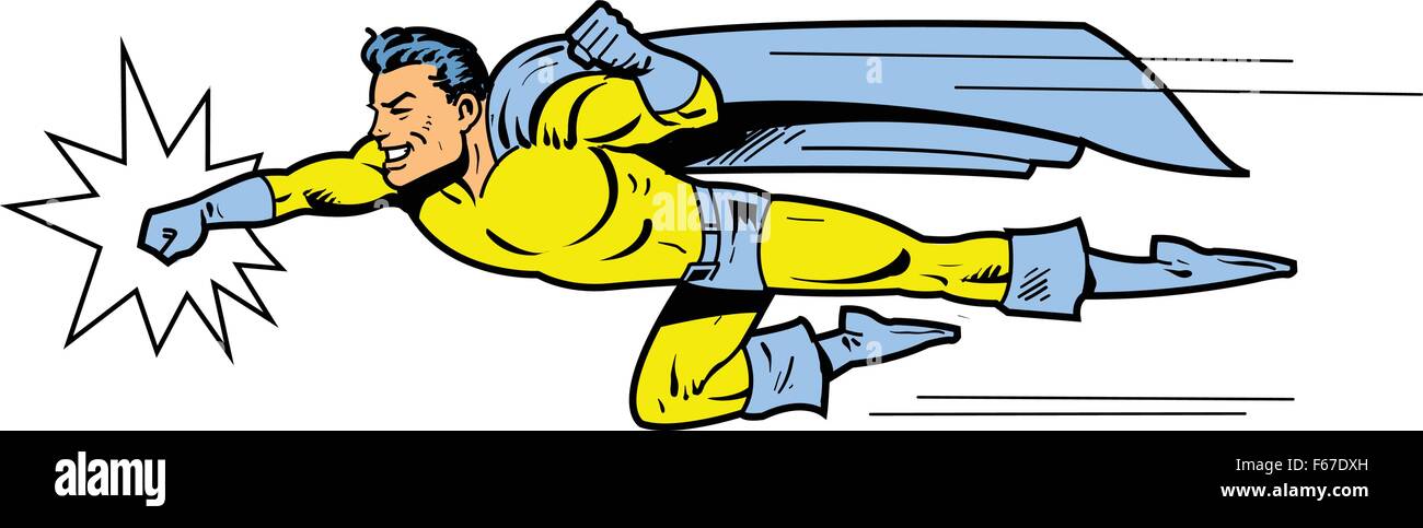 Superman punch hi-res stock photography and images - Alamy