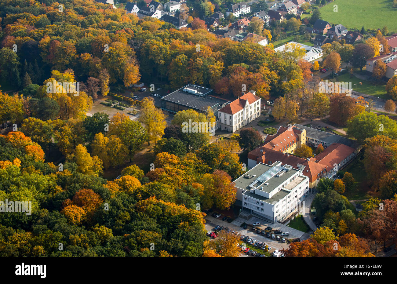 Clinic for Manual Therapy and Kurhaus Bad Hamm in autumn forest at ...