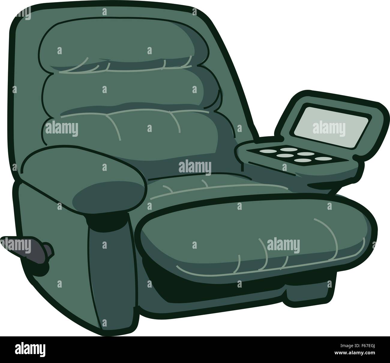 Reclining Chair Illustration Stock Vector Image & Art - Alamy