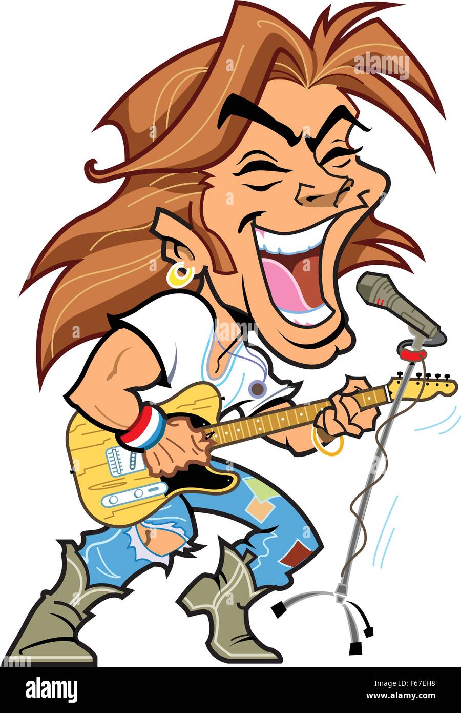 Rock Star Guitar Clip Art
