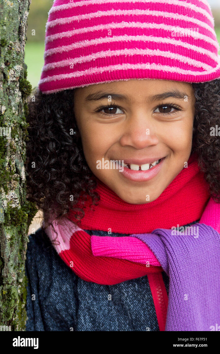 Child on autumn season portrait Stock Photo - Alamy