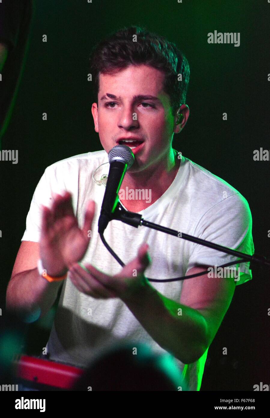 New York, NY, USA. 12th Nov, 2015. Charlie Puth in attendance for ...