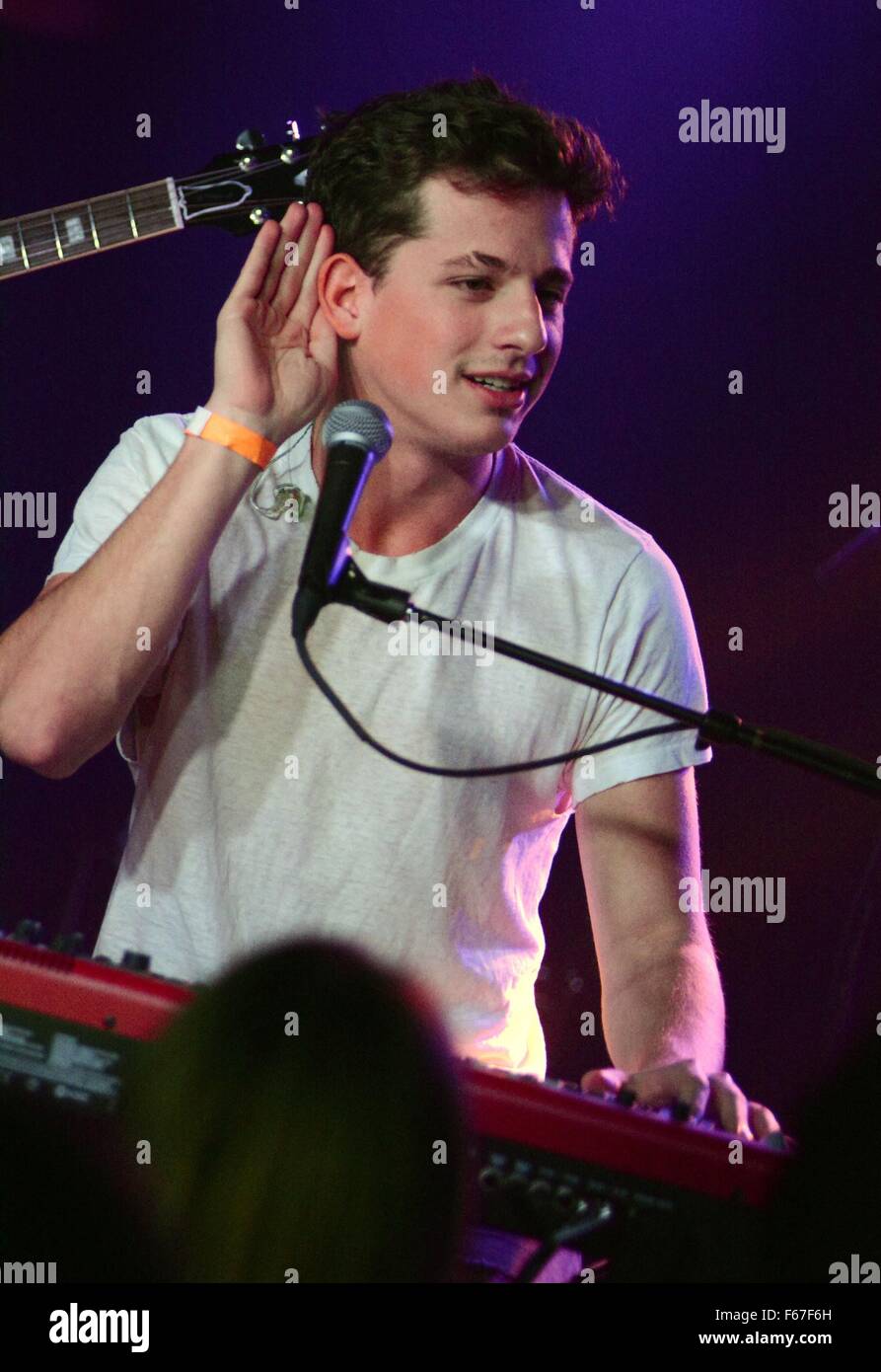New York, NY, USA. 12th Nov, 2015. Charlie Puth in attendance for ...