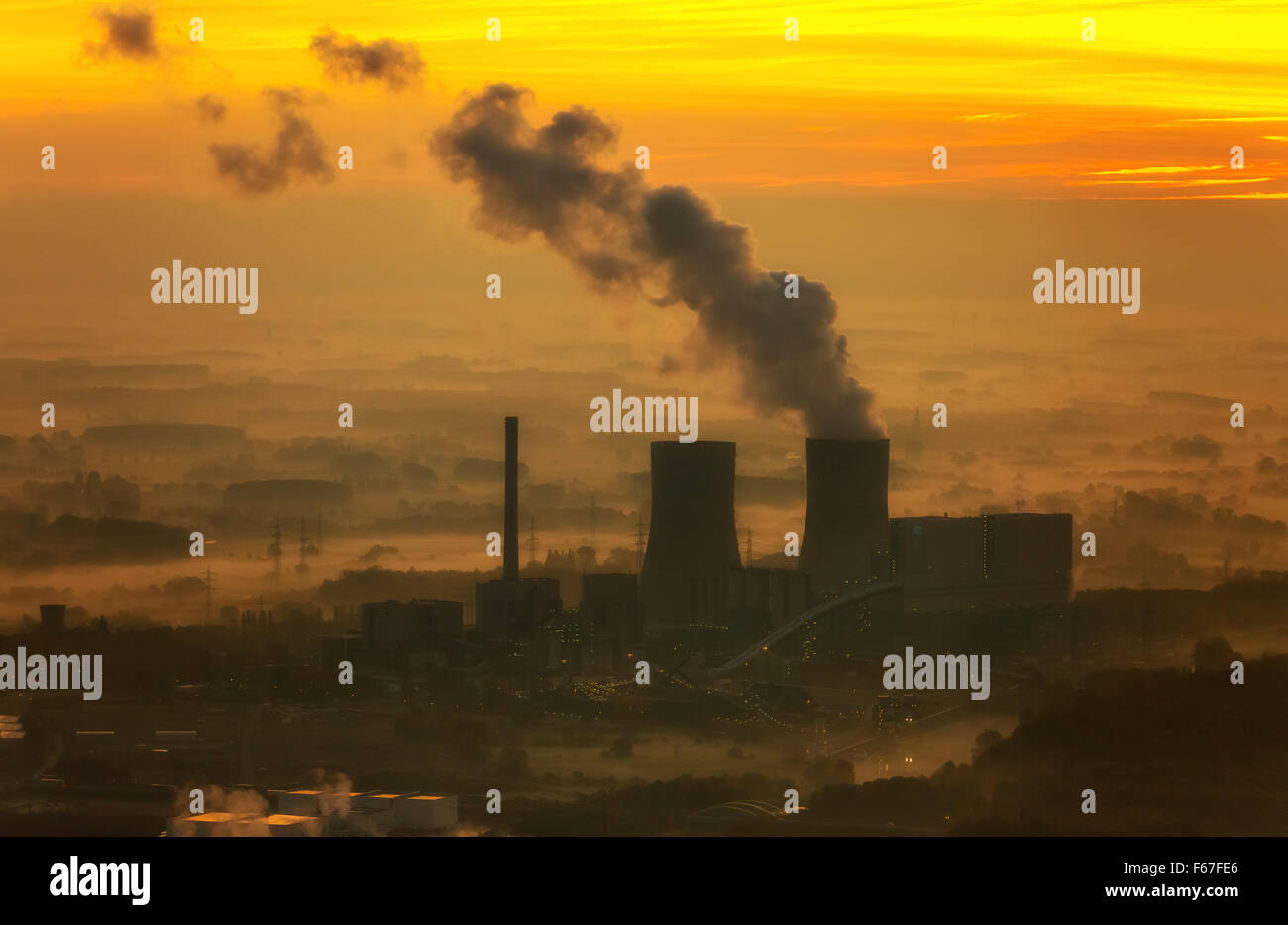 Coal plant, Westphalia, RWE Power, Kraftwerk Westfalen Westphalia, RWE ...