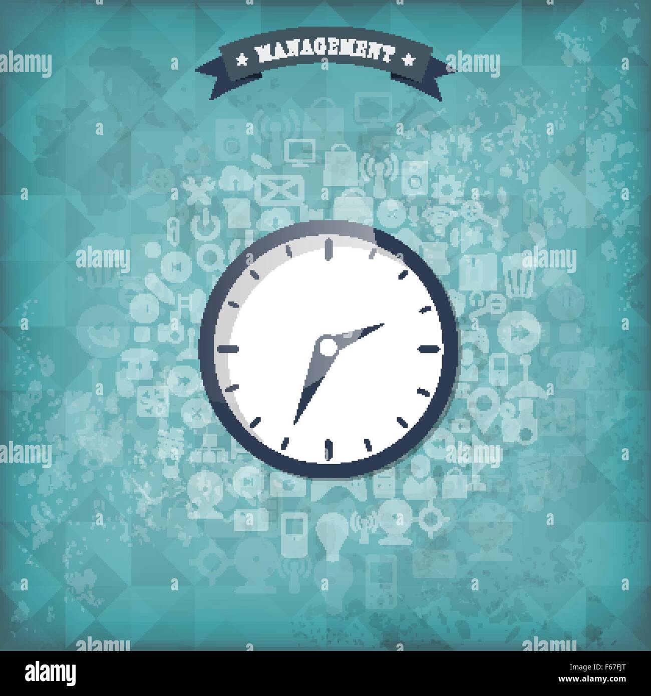 Clock flat icon. World time concept. Business background. Internet ...