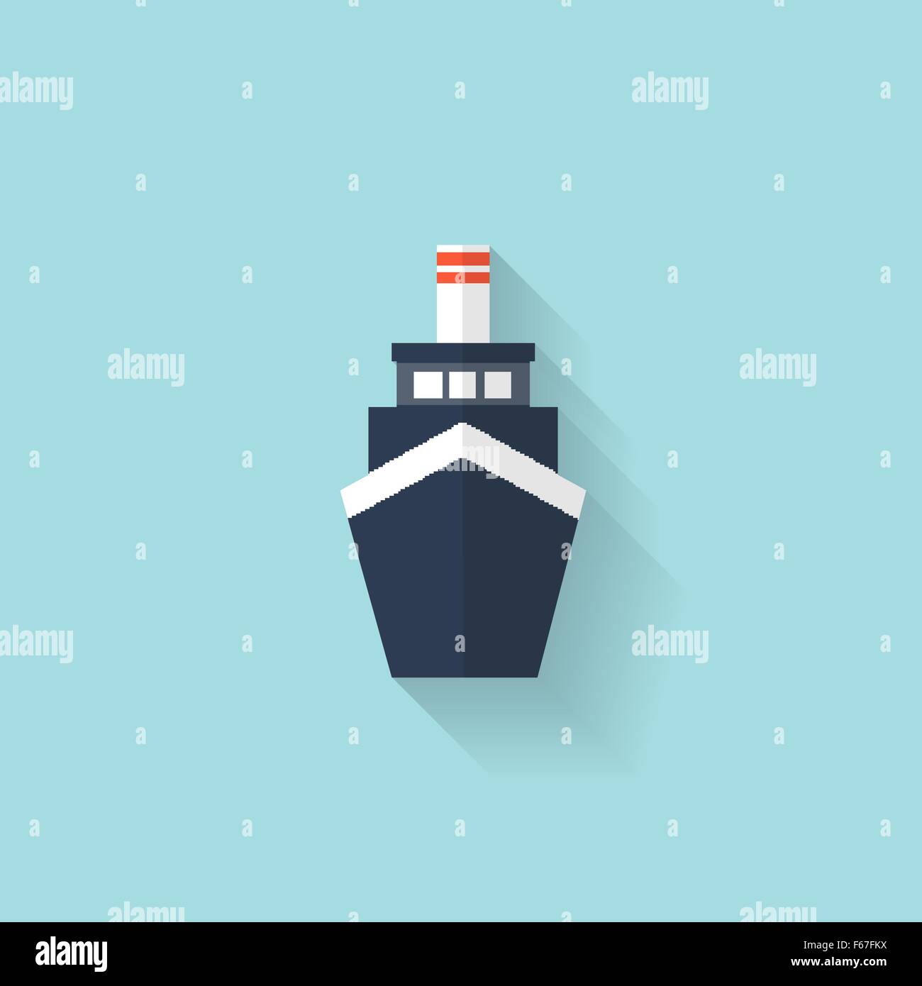 Liner ship flat web icon Stock Vector Image & Art - Alamy