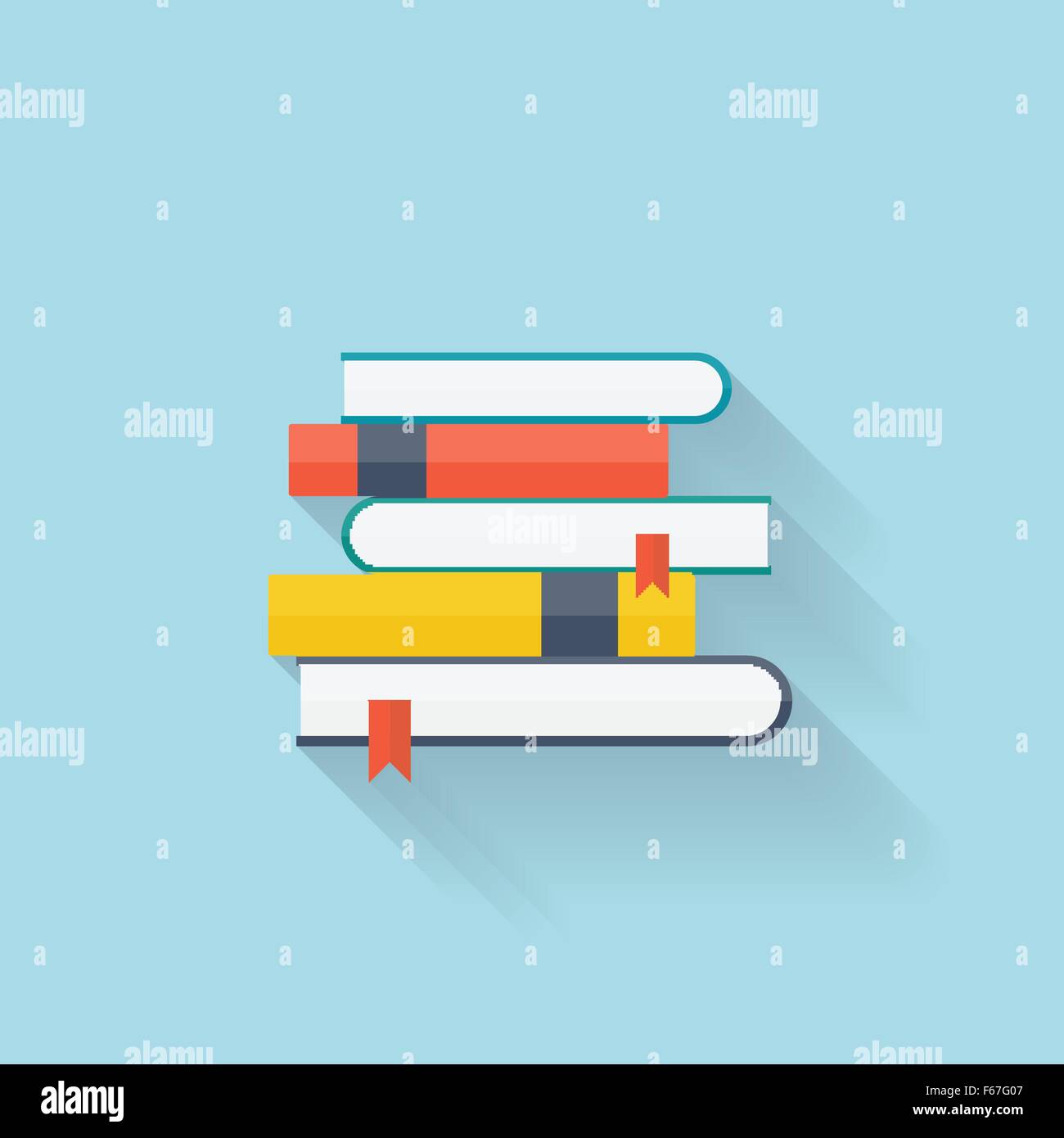 Flat book icon Stock Vector Image & Art - Alamy