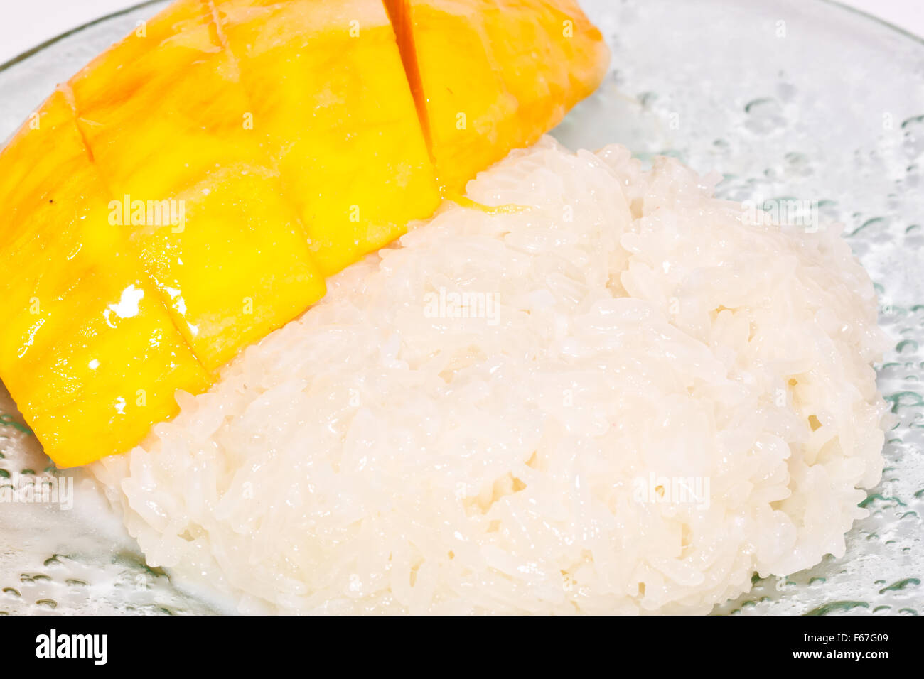 sticky rice with mango Stock Photo - Alamy