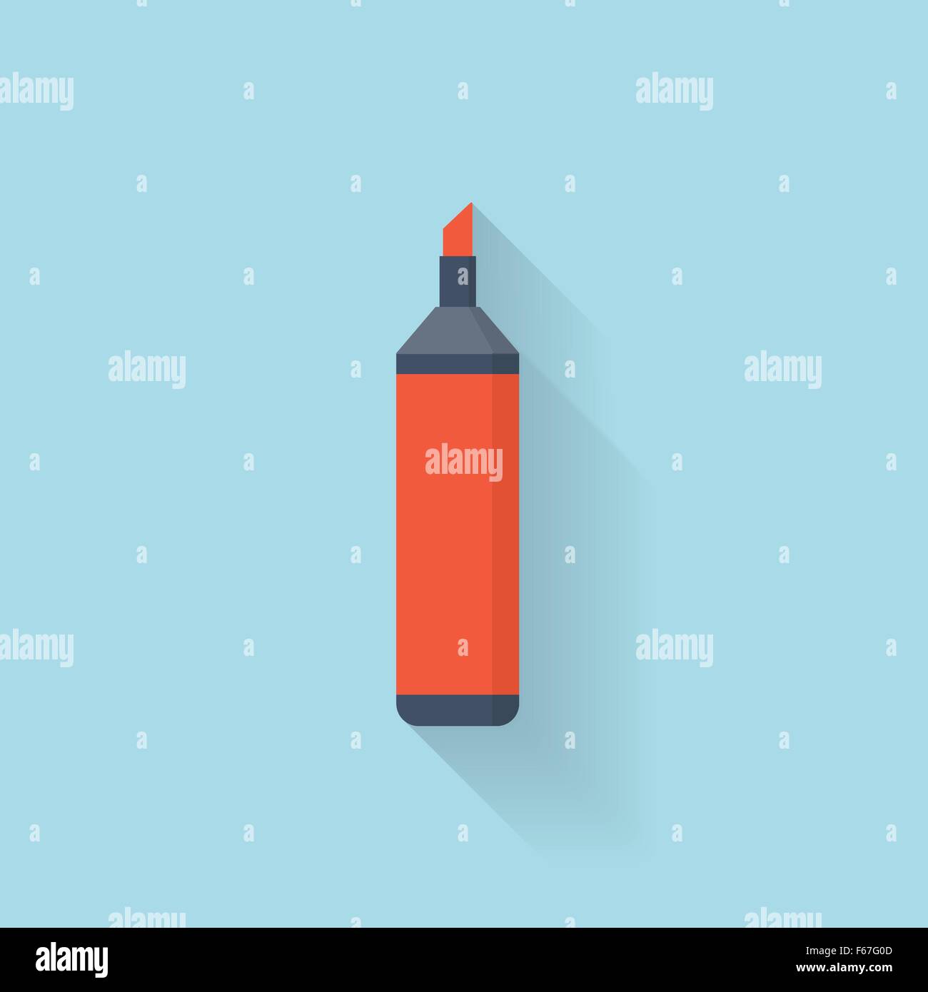 Flat marker pen icon Stock Vector Image & Art - Alamy