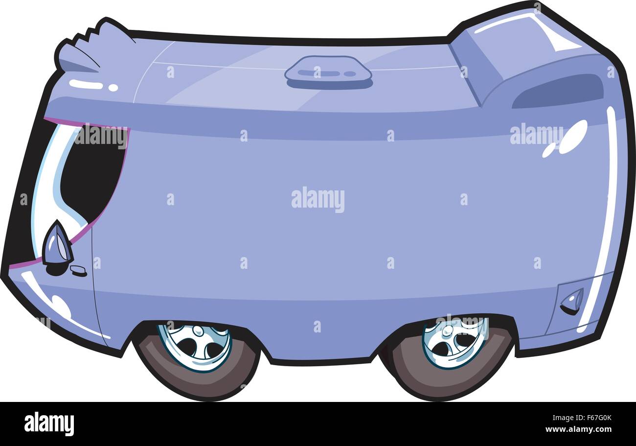 Van Tour Bus Cartoon Illustration that you can customize with your own ...